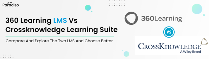 360Learning LMS vs CrossKnowledge Learning Suite: Comparison Study 360Learning LMS vs CrossKnowledge Learning Suite: Comparison Study