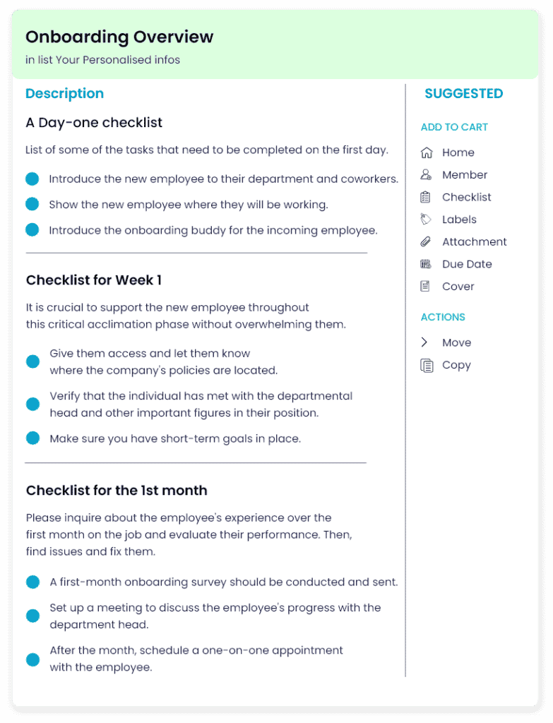 Onboarding Checklist Template | Paradiso Solutions