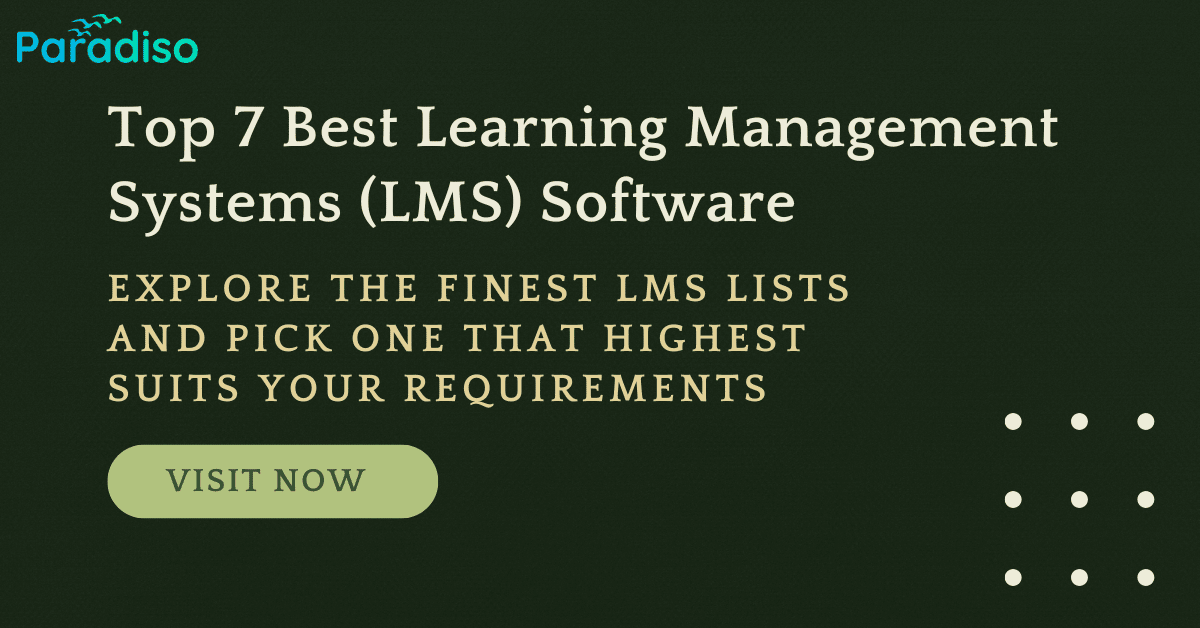 Best LMS Software- ELerning Platform | Paradiso Solutions