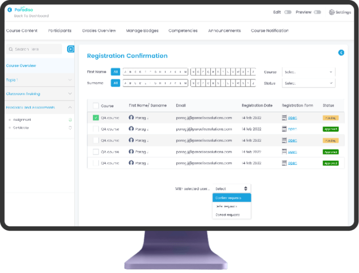 LMS Features | Best Learning Management System | Paradiso LMS