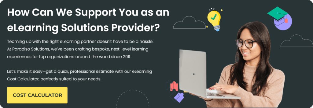 Custom elearning Course Development Services | Paradiso Solutions